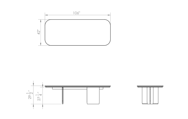 Meridian Dining Table - Workshop Collection