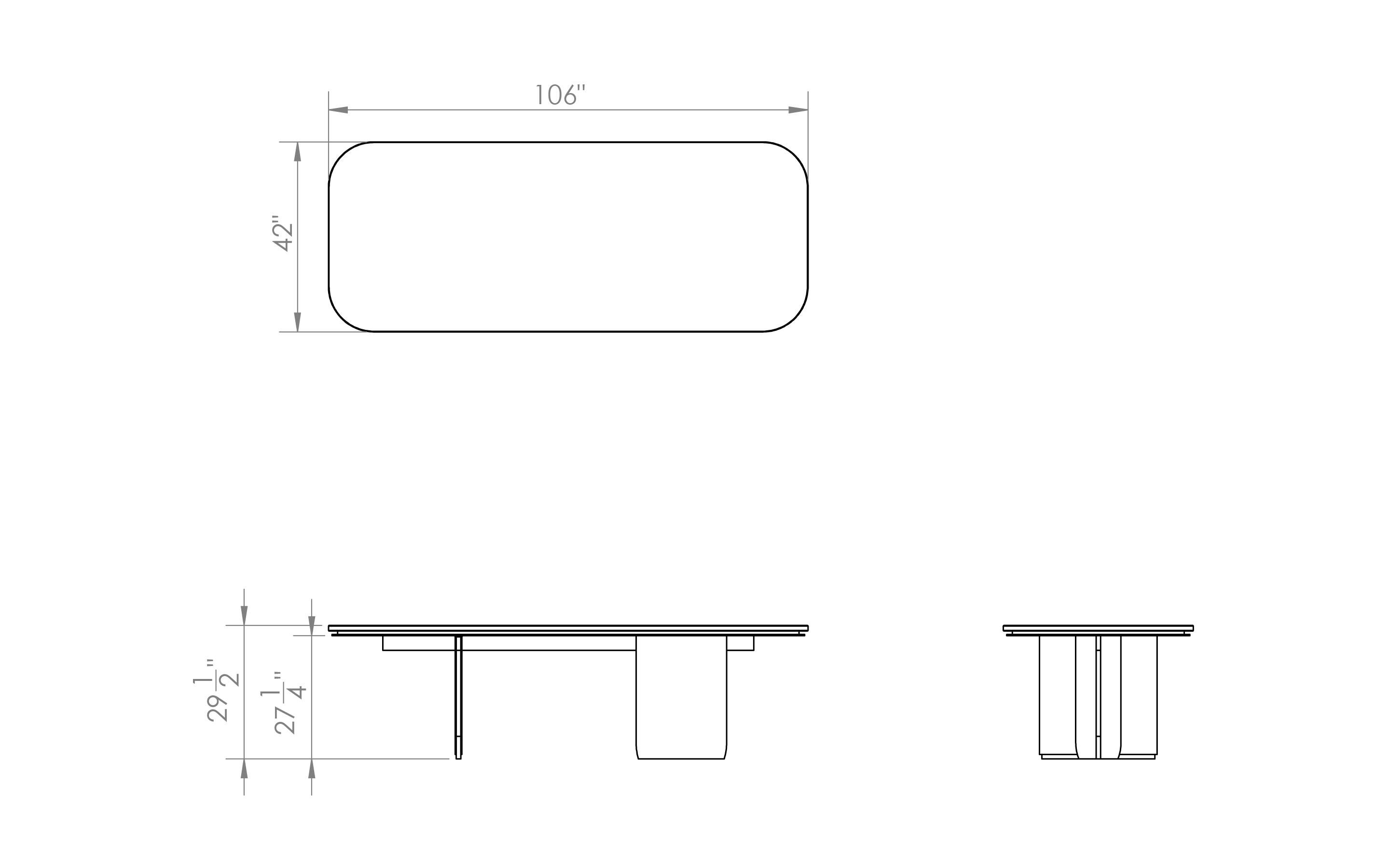 Meridian Dining Table - Workshop Collection