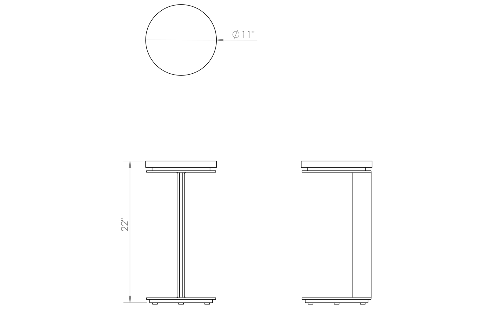 Halo Round Spot Table - Workshop Collection